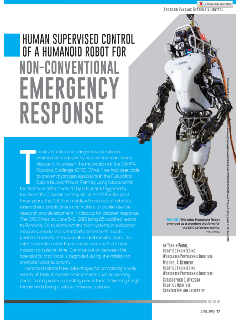Human Supervised Control of A Humanoid R | PDF