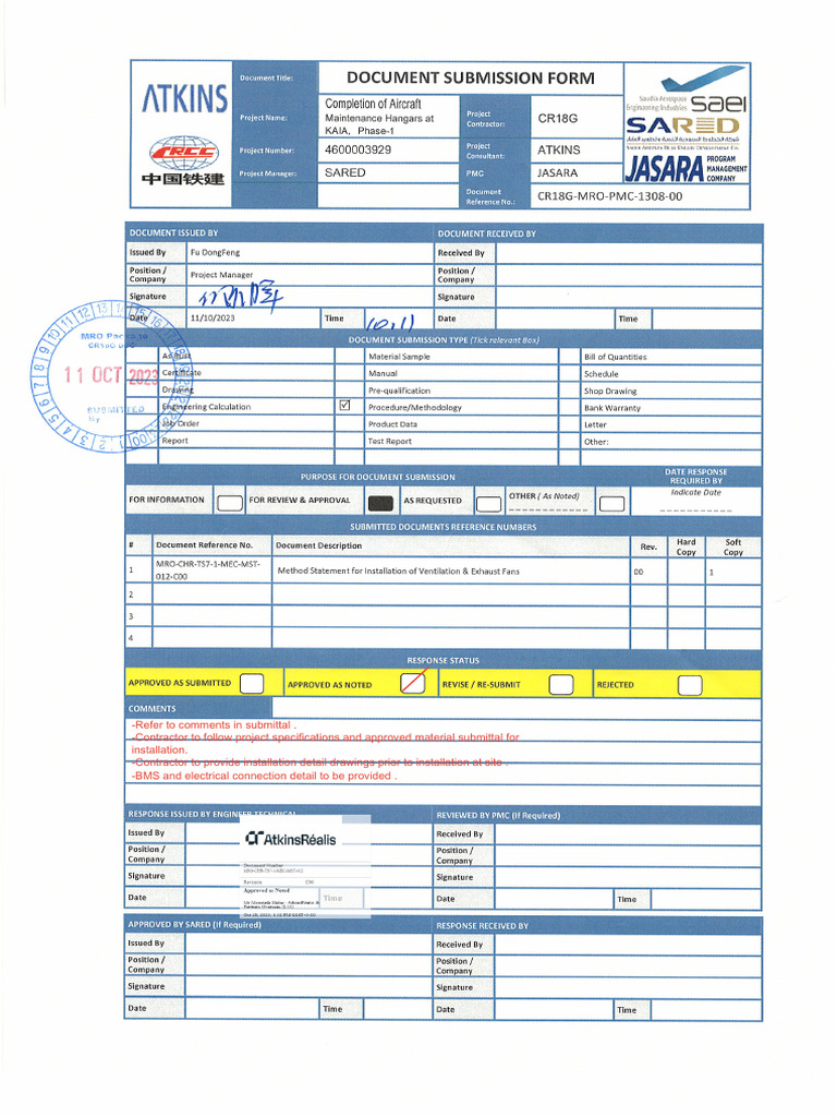 METHOD STATEMENT OF EXHAUST FANS | PDF