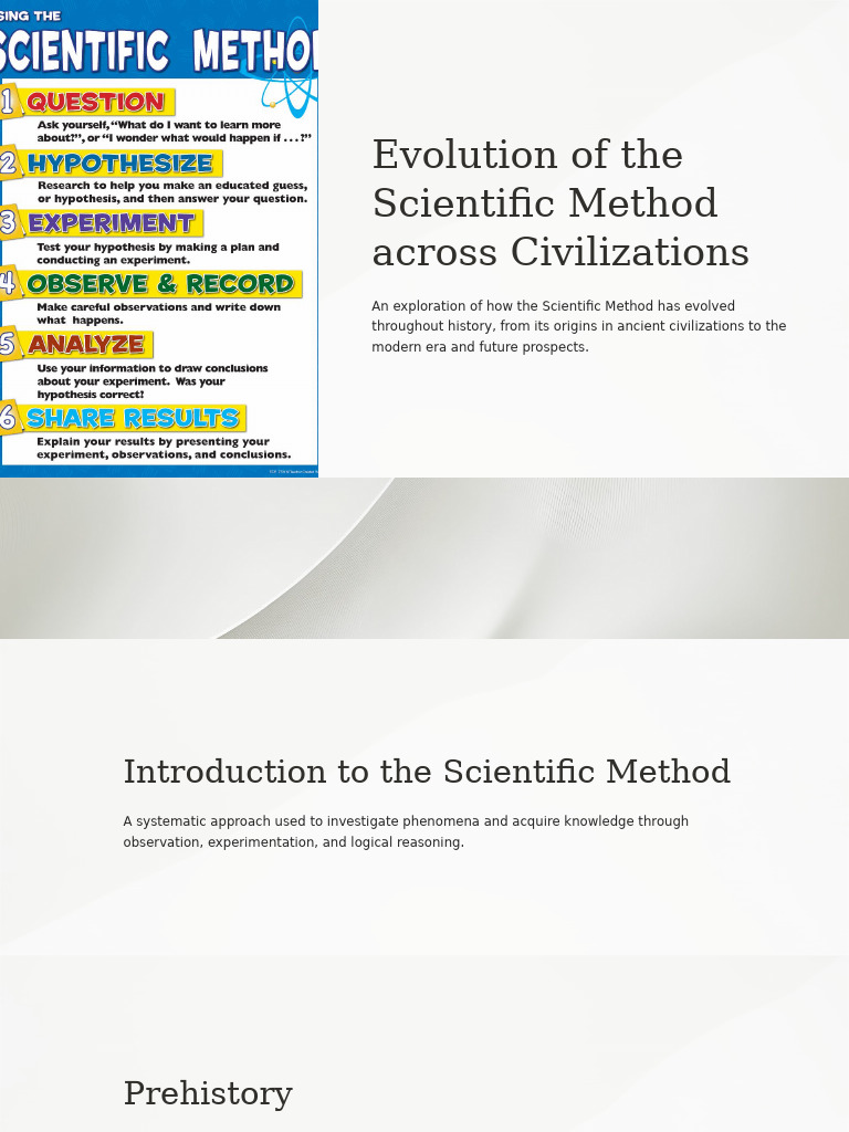 04 Evolution of The Scientific Method Across Civilizations | PDF | Science | Scientific Method