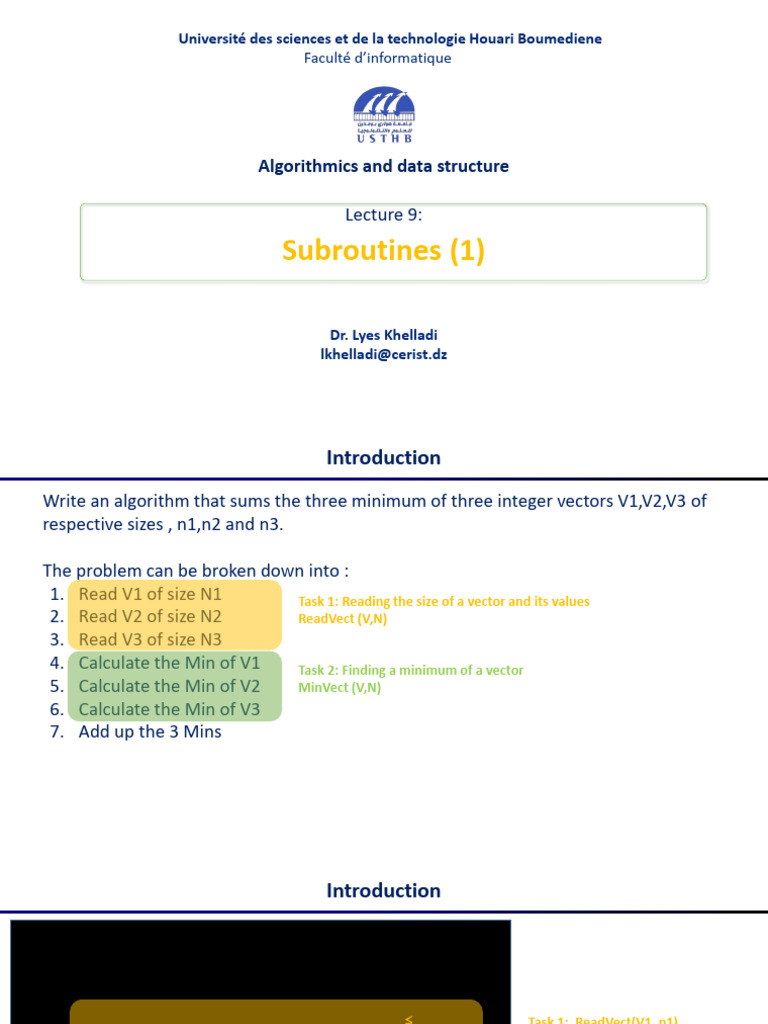 9 - Subroutines - 1 | PDF | Parameter (Computer Programming) | Teaching ... 9 - Subroutines - 1 | PDF | Parameter (Computer Programming) | Teaching ...