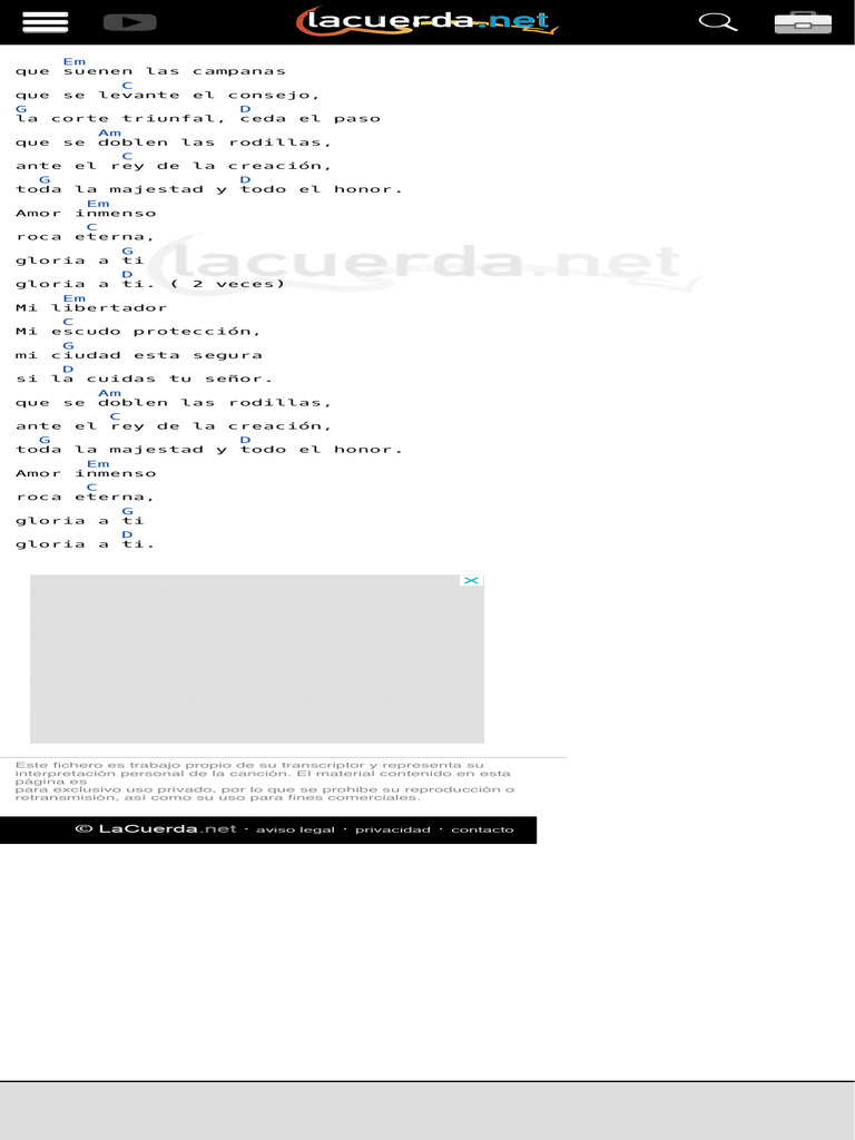 ROCA ETERNA, Gerardo Anderson Acordes | PDF