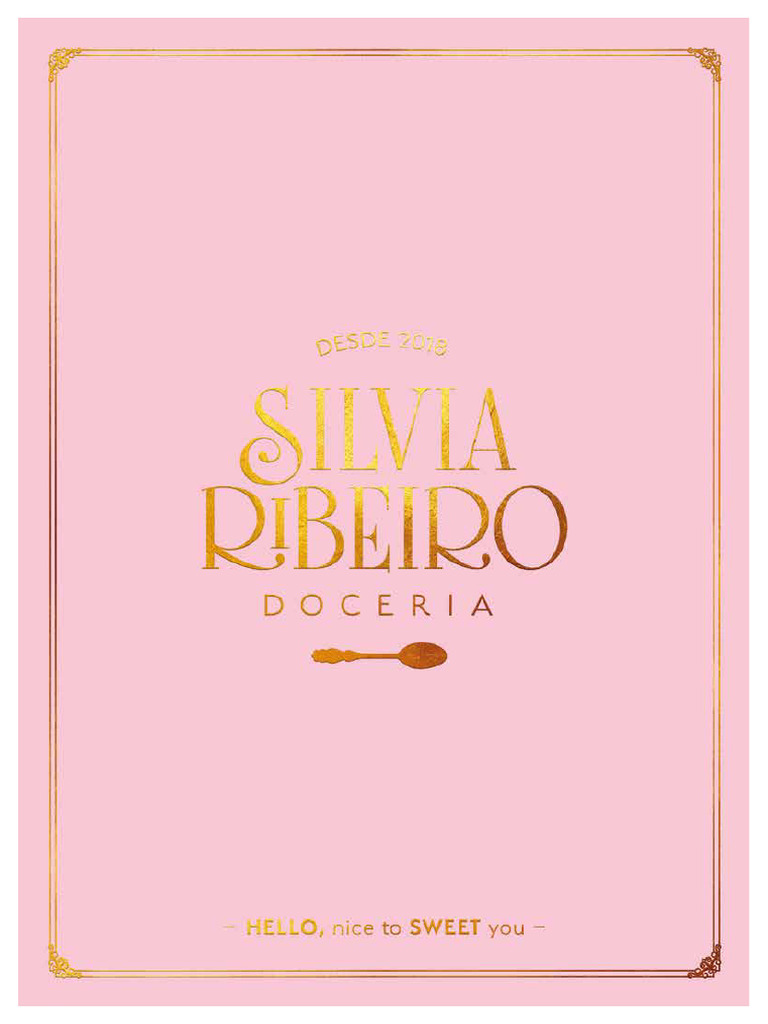 Cardápio - Silvia Ribeiro Doceria | PDF