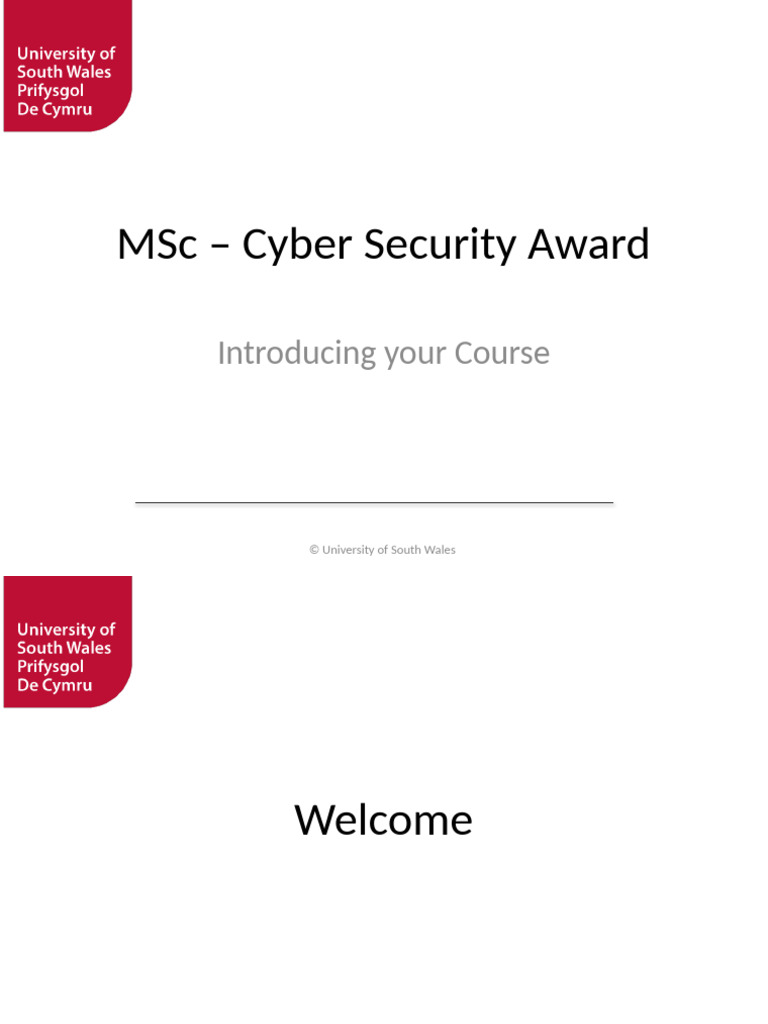 MSC Cyber Security - Induction 2021 | PDF