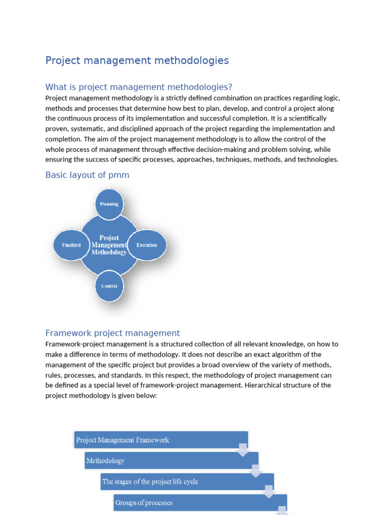 Project Management Methodologies | PDF