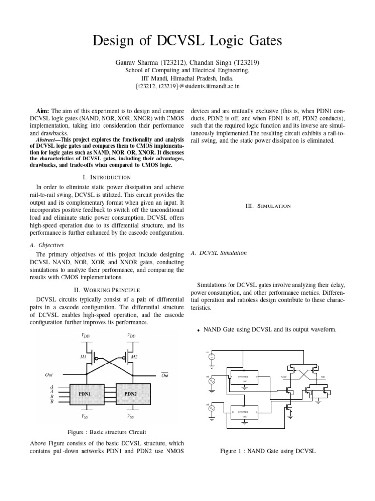 Experiment__DCVSL_Logic_Gates_Design_and_Comparison (1) | PDF