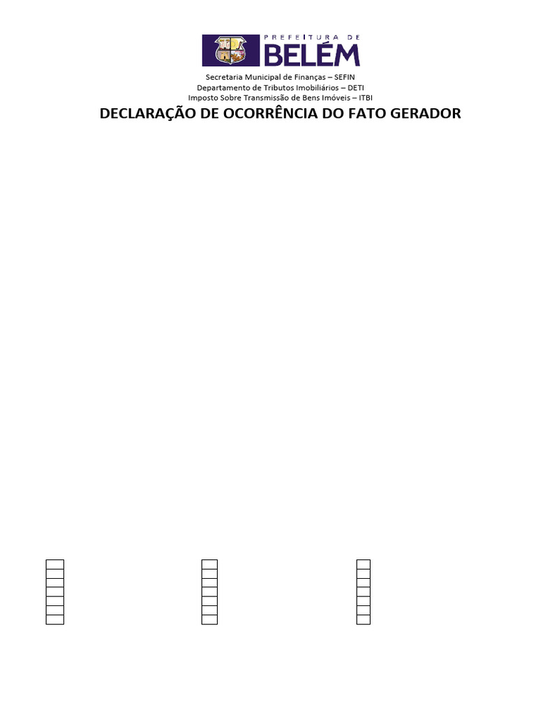 Formulario Itbi | PDF