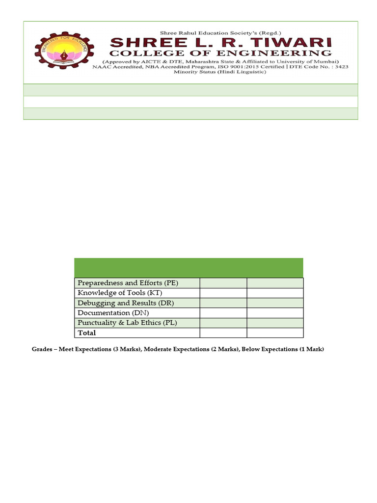 S-Experiment 1 - DWM | PDF