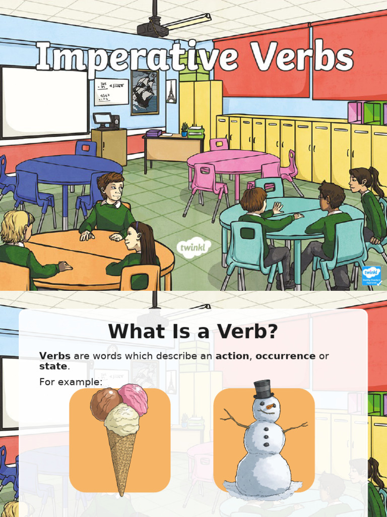 Imperative Verbs Activity Powerpoint TWINKL | PDF | Morphology | Self ...