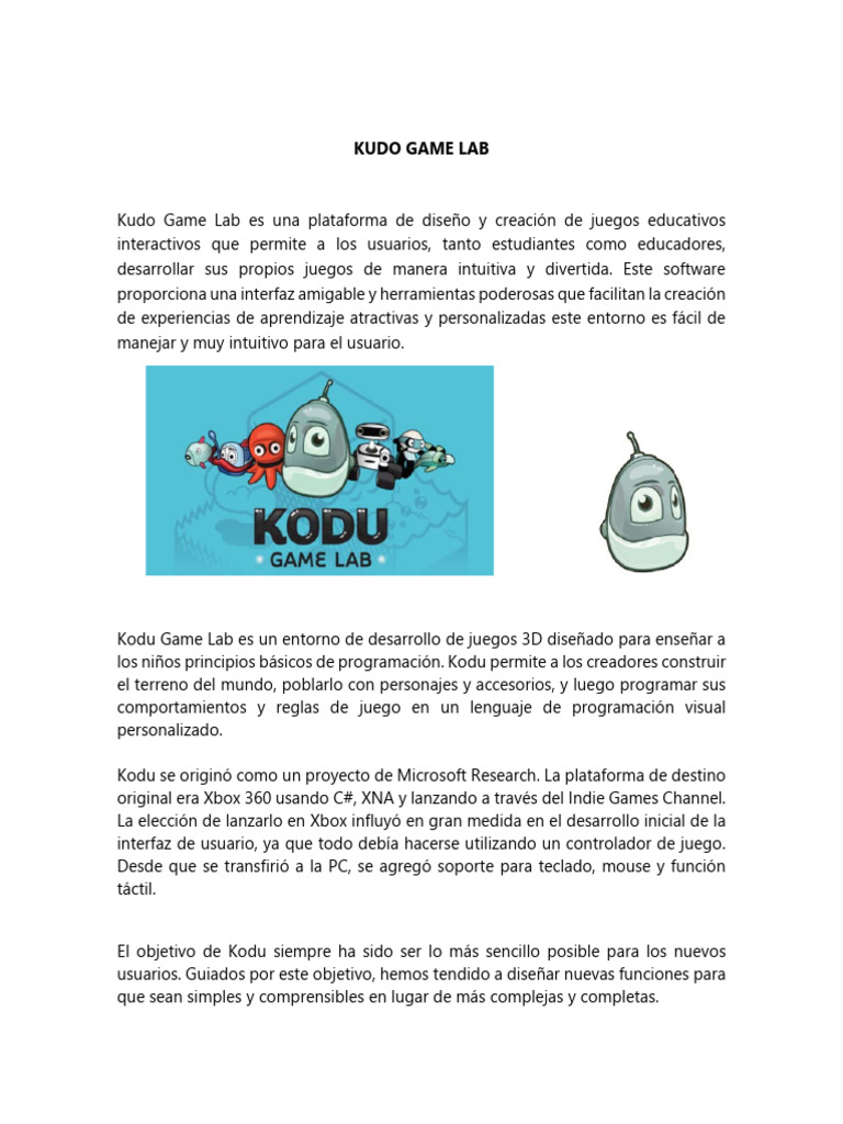 Kudo Game Lab | PDF