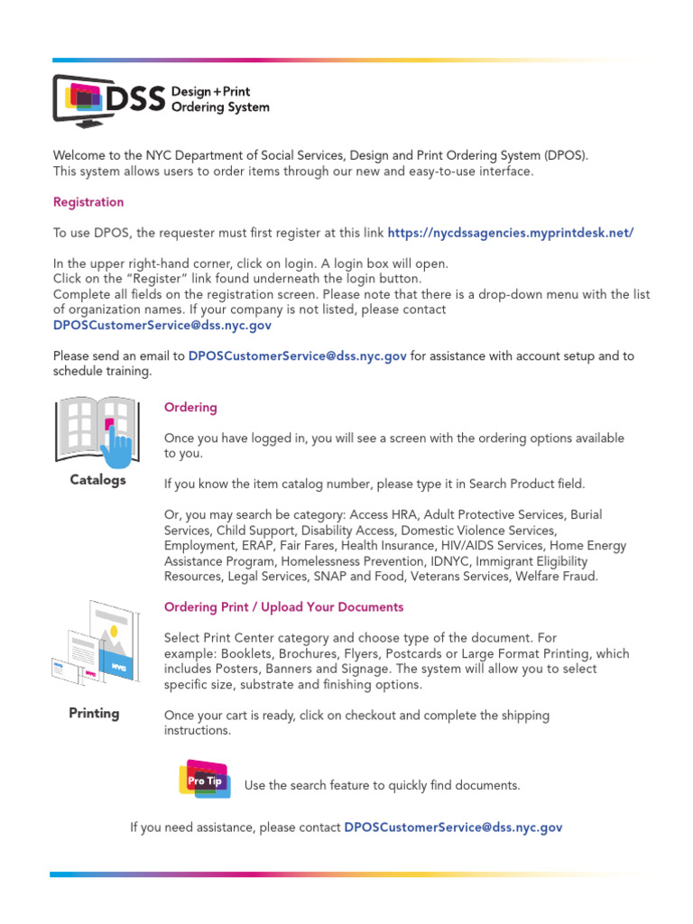 DPOS Quick Start Guide - NYC Agencies | PDF