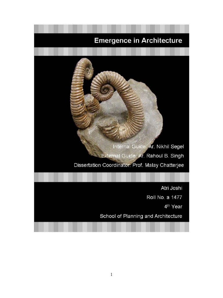 Emergence in Architecture and Design | PDF | Emergence | System