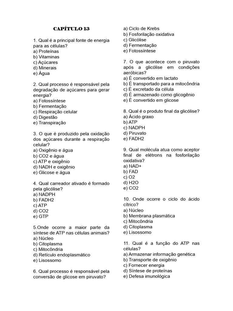Super Revisão de Bio Cel | PDF