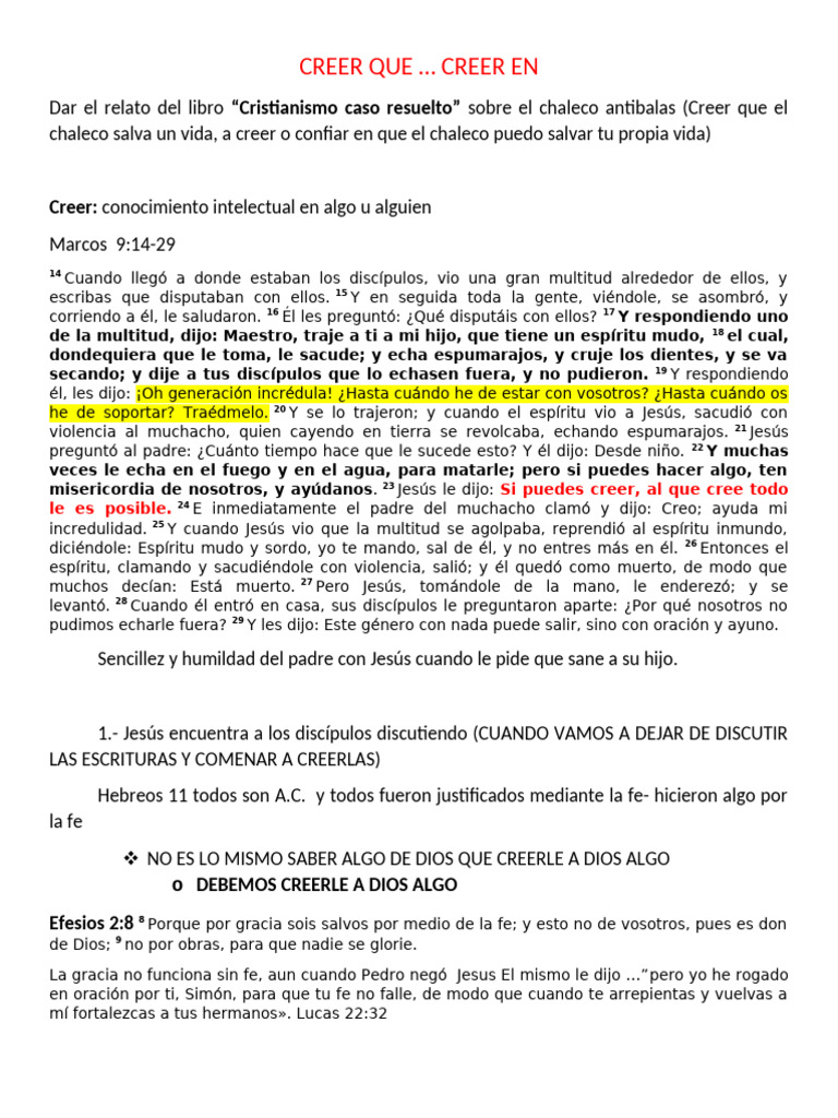 Creer Que A Creer en | PDF