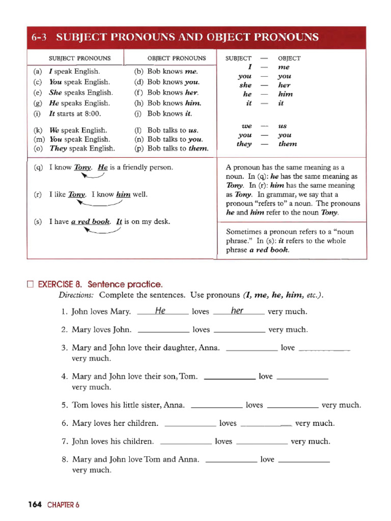Object Pronouns Questions Wuth B | PDF