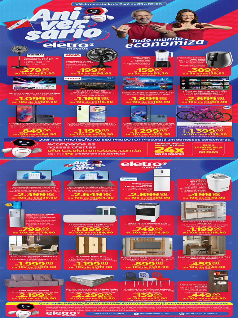 Encarte Impresso Eletro Mateus Pará | PDF