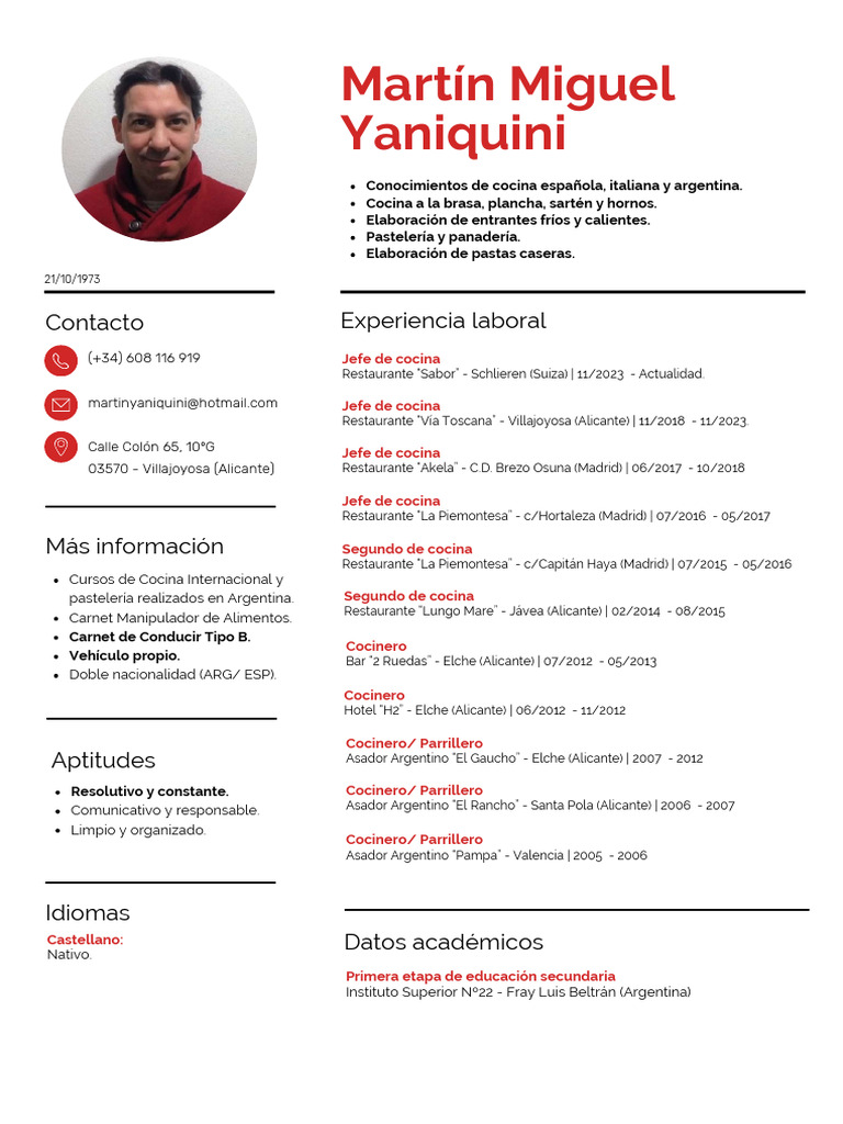 Currículum Martín | PDF