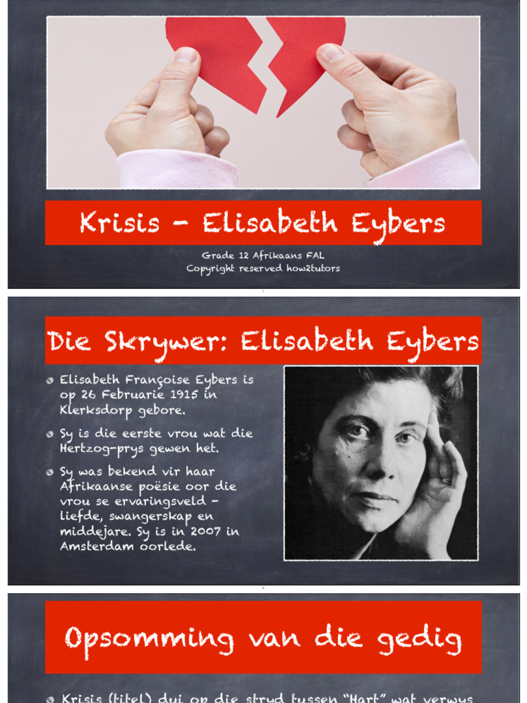 Krisis Elisabeth Eybers | PDF