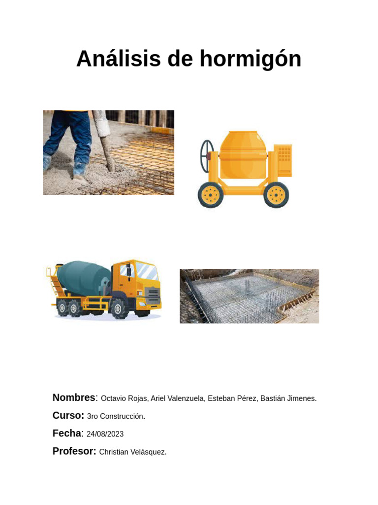 Informe Hormigon | PDF