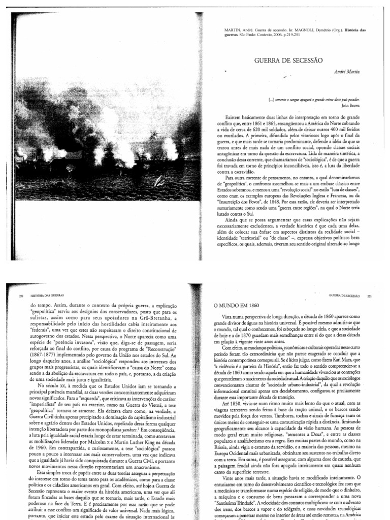 MARTIN André - Guerra Da Secessão | PDF
