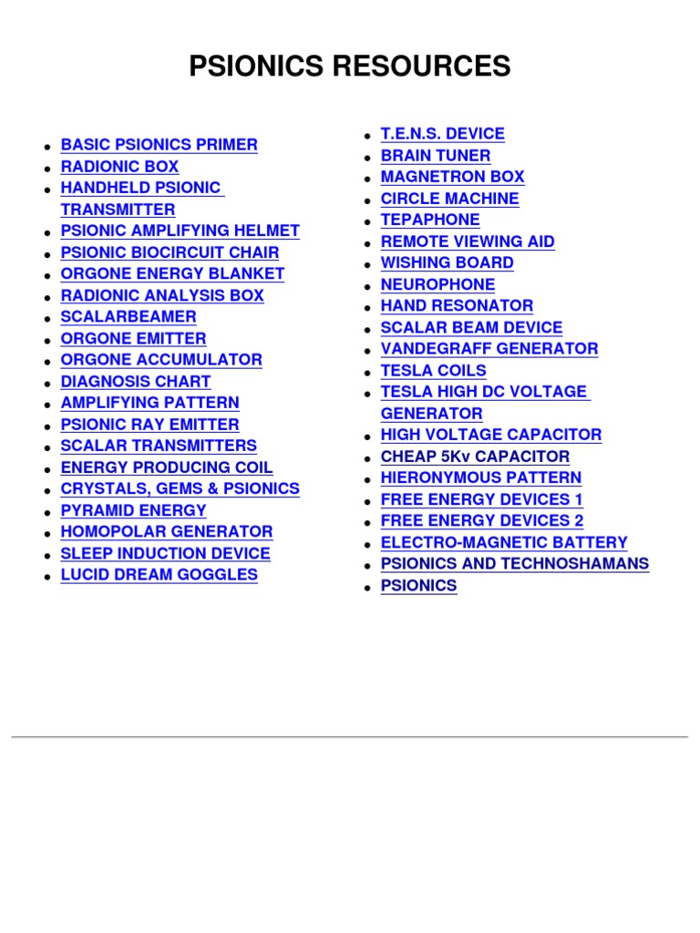 Psionics Resources | PDF | Flux | Inductor