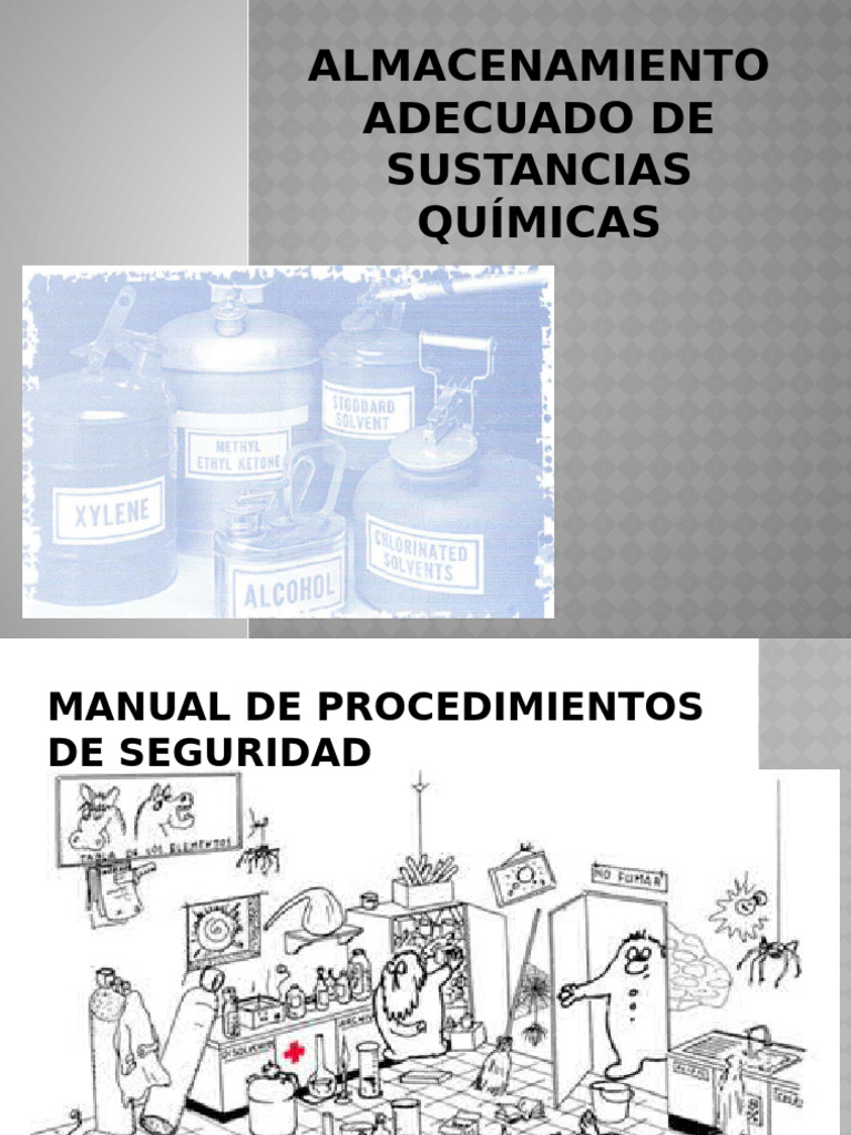 Almac Adecuado Sustan Quím | PDF