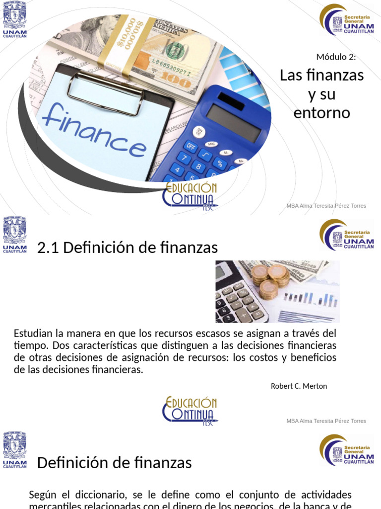 Las Finanzas y Su Entorno | PDF