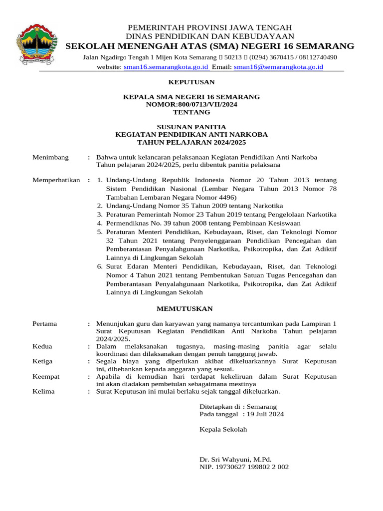 2. SK_Penyuluhan Anti Narkoba_ 2024 | PDF