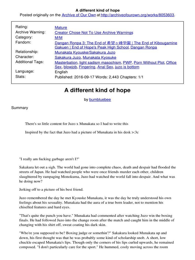 A Different Kind of Hope | PDF