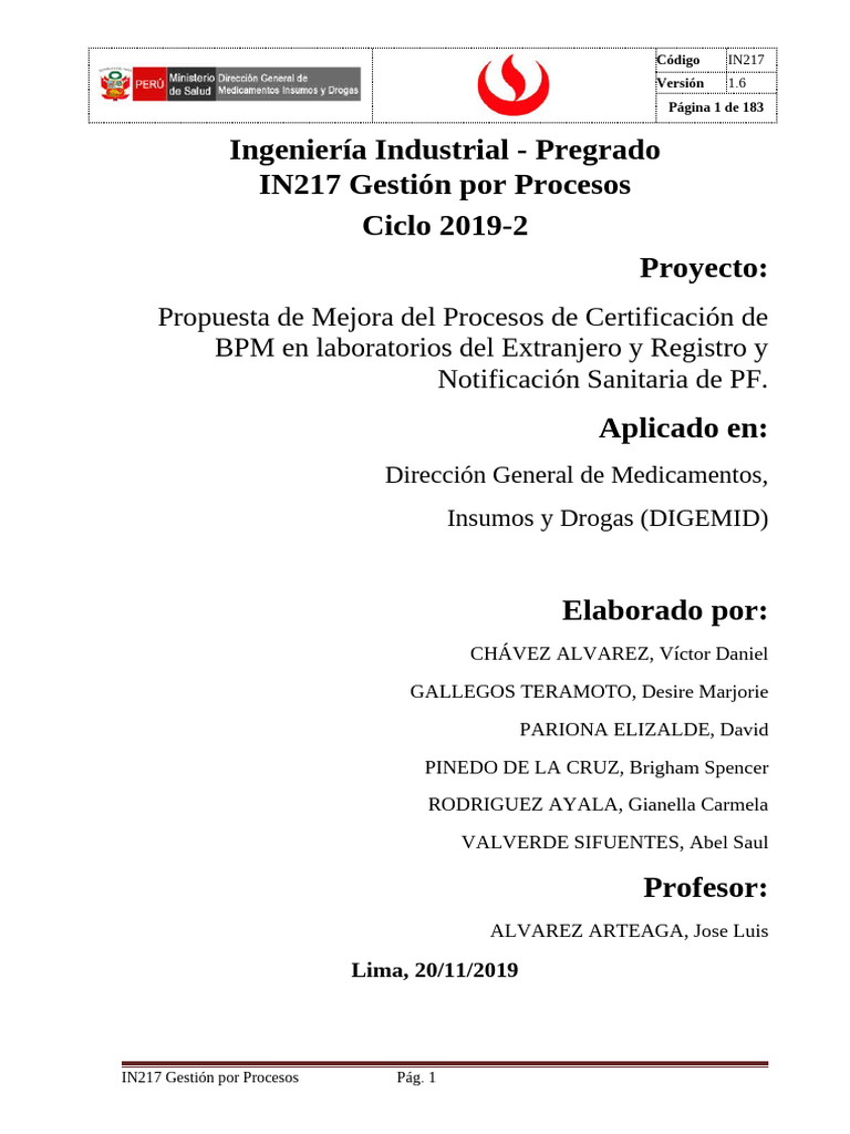 Trabajo Final Procesos v1 | PDF