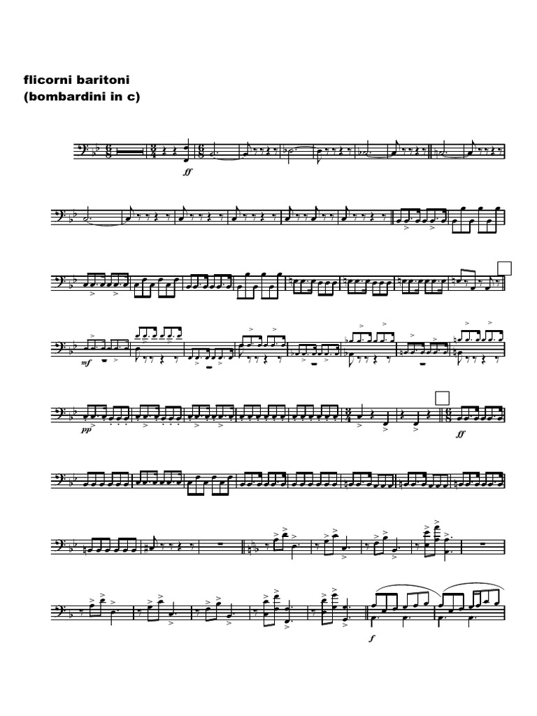 Flic.i Barítoni (Bombardini in C) | PDF
