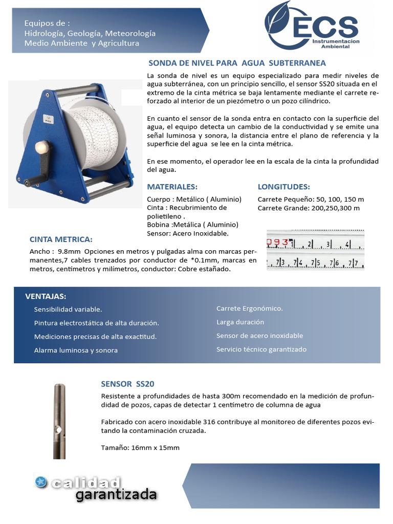 Water Level Meter ECS3 | PDF