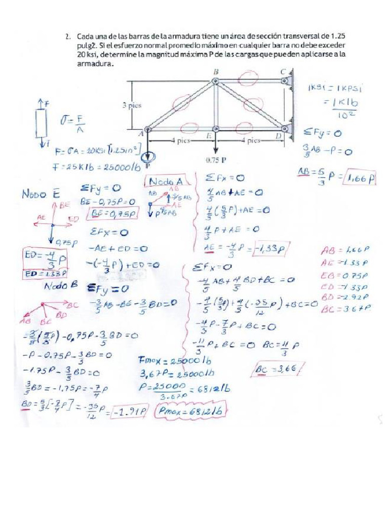 Ejercicios de Resistencia de Materiales 03 | PDF