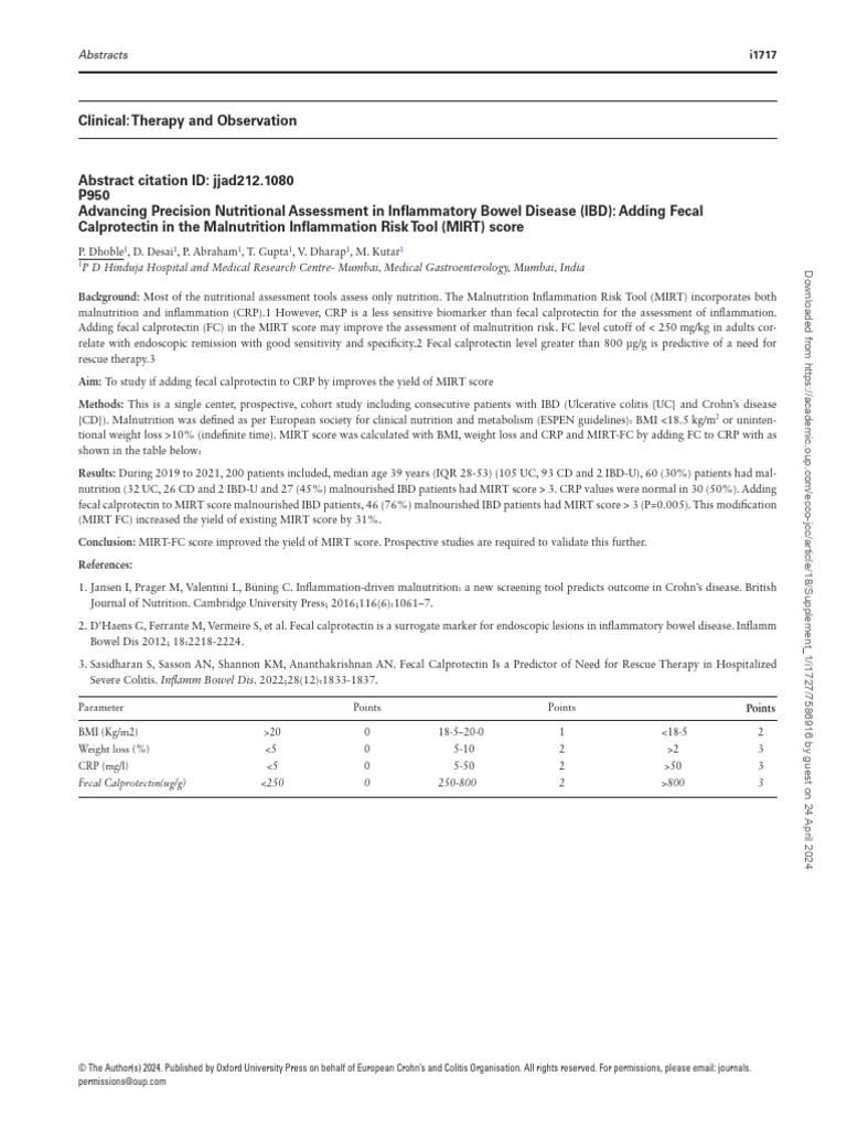 Clinical: Therapy and Observation: Abstracts | PDF