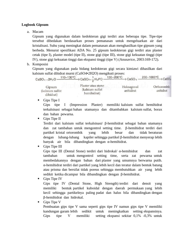 Logbook Gipsum (SK 1) | PDF