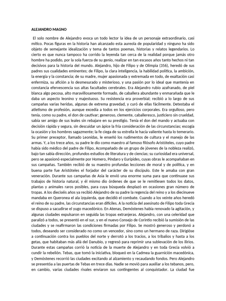 Alejandro Magno - Ciclado II | PDF