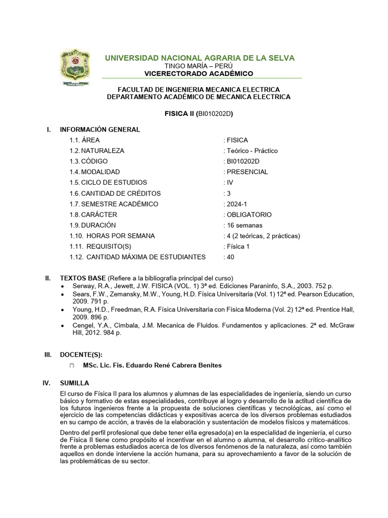 2024-1 - Bi010202d Fisica Ii | PDF