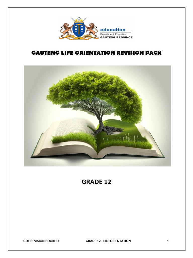 GDE Grade 12 Revision Pack - Life Orientation 12 June 2024 | PDF