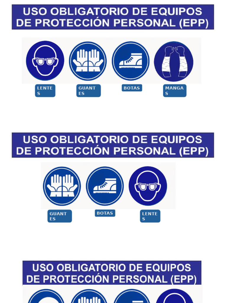 Señalizacion Epp | PDF