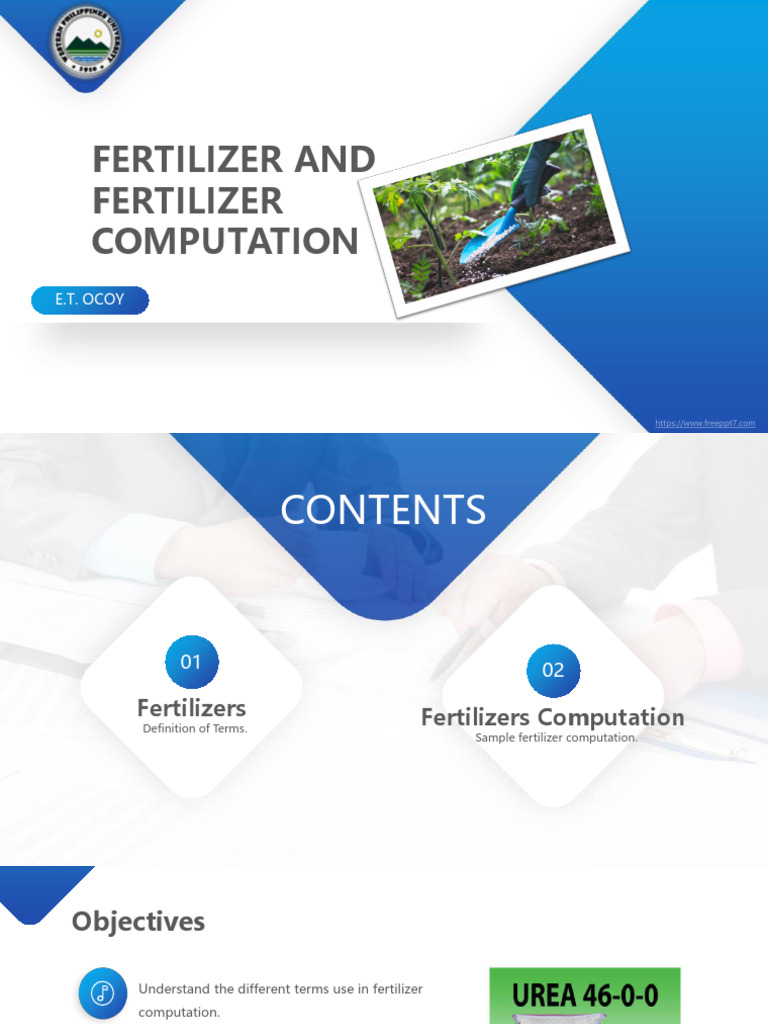 8 Fertilizers Computation | PDF | Fertilizer | Chemical Substances