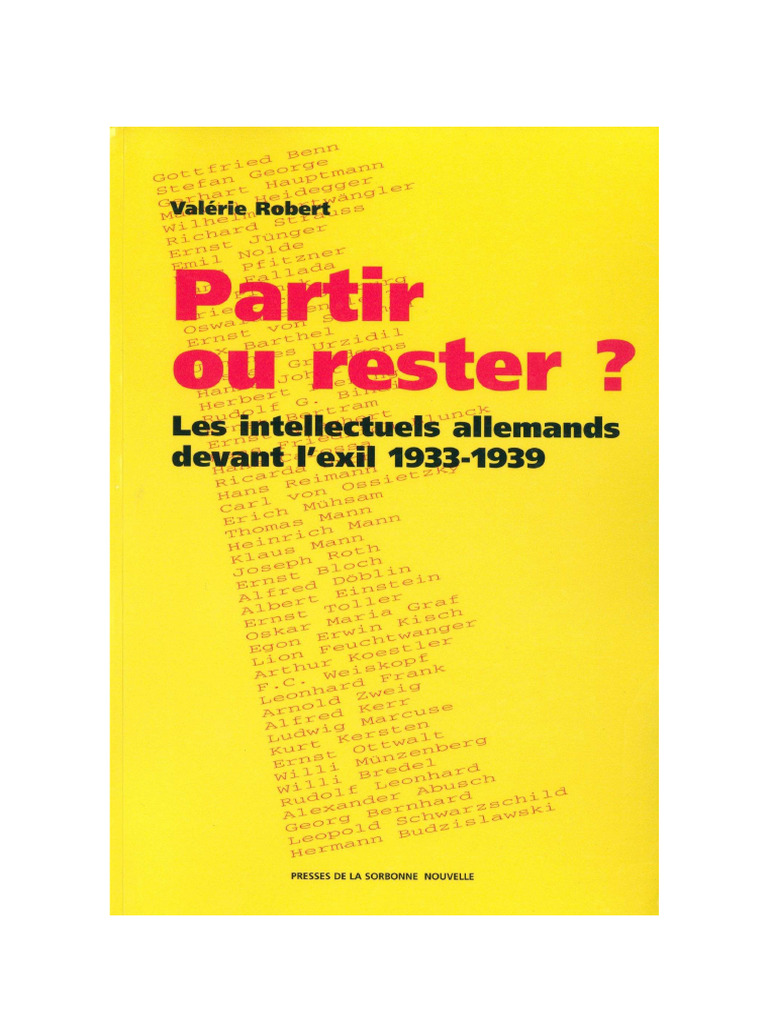 Partir Ou Rester | PDF