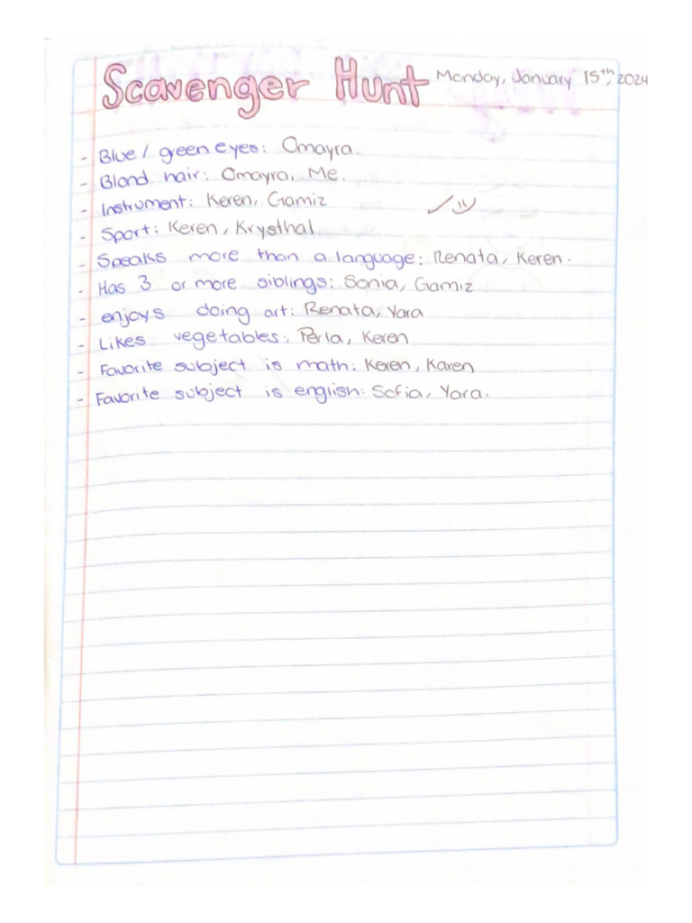 Classwork Inglés | PDF