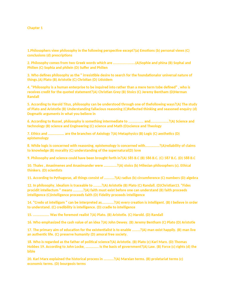 Key Concepts in Philosophy and Logic | PDF | Logic | Philosophy
