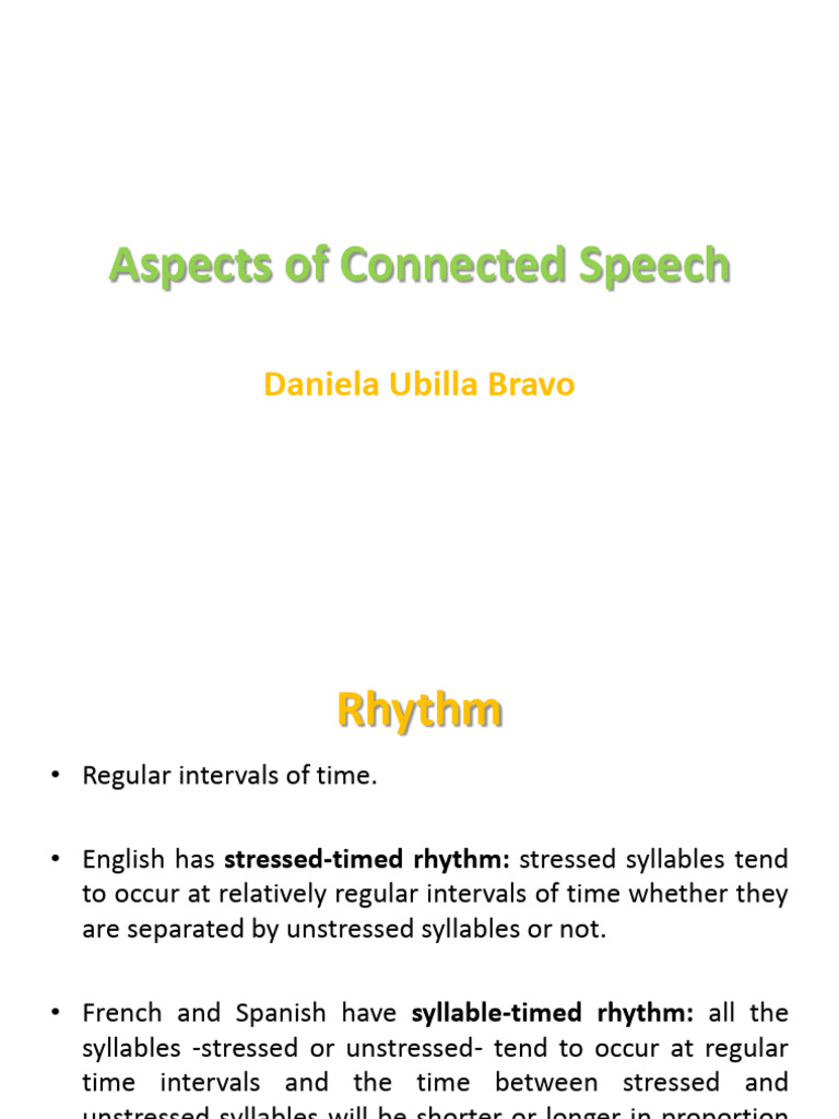 Aspects of Connected Speech | PDF