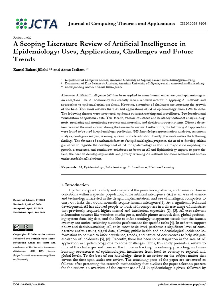 A Scoping Literature Review of Artificial Intellig | PDF