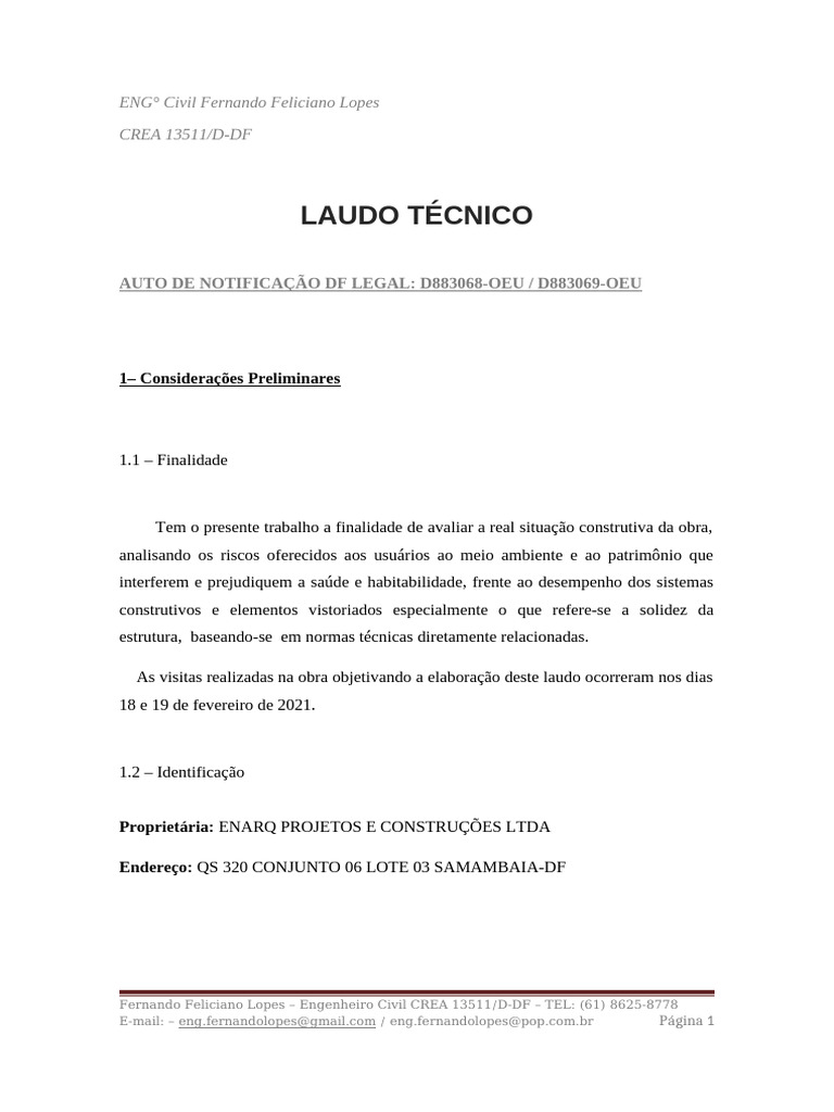 Laudo Modelo Solidez | PDF