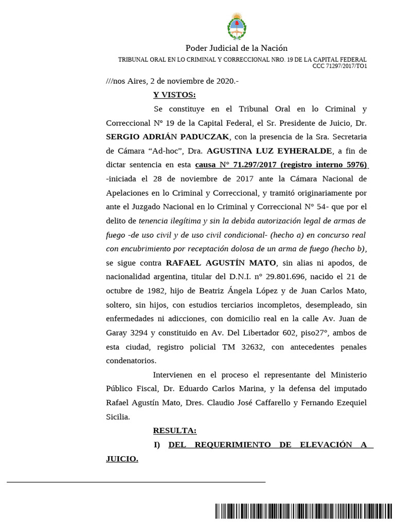 Fallo (6) JURISPRUDENCIA DE LA EXTINCIÓN DE LA ACCIÓN. | PDF