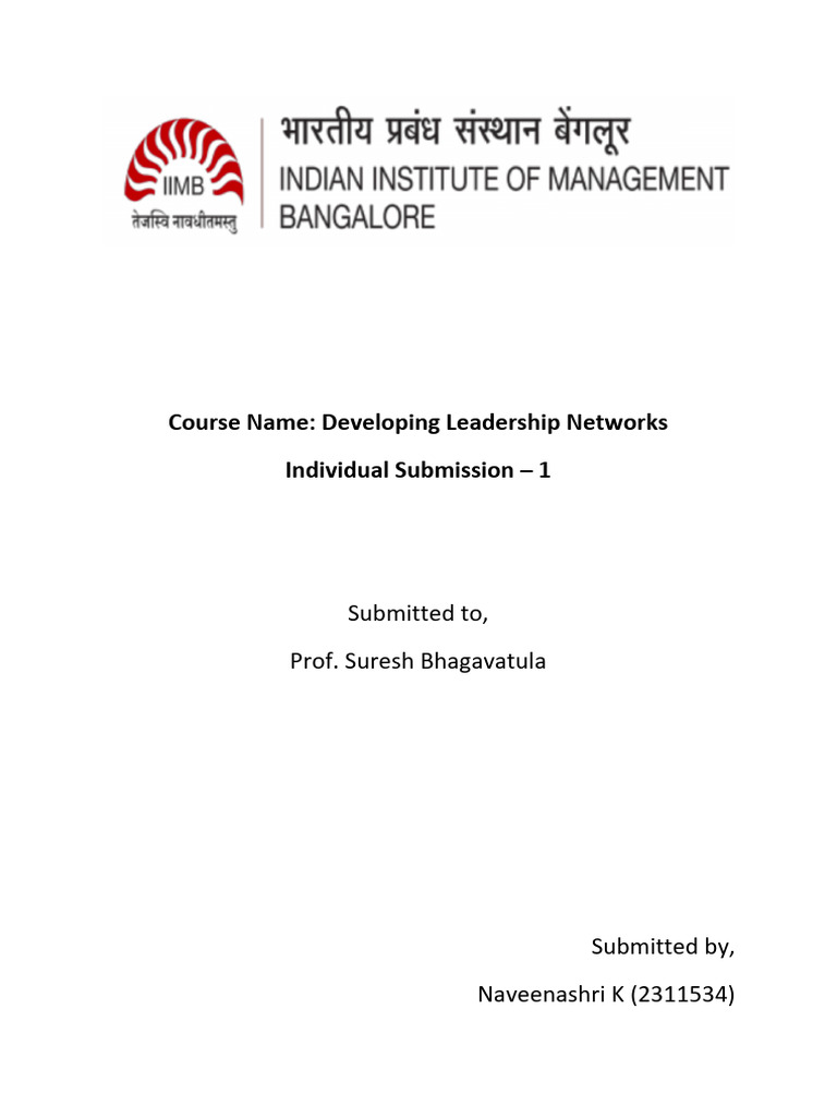 DLN Individual Submission 1 | PDF