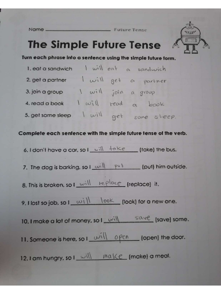 Galicia Benitez Alyson - Will Simple Future | PDF