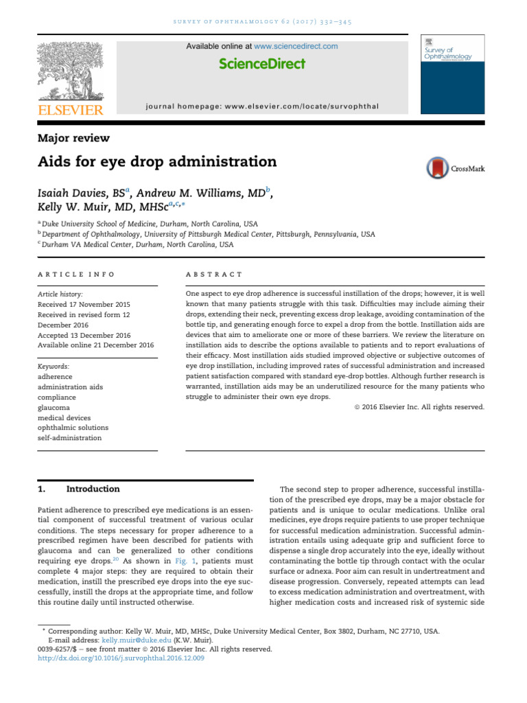 Aids-for-eye-drop-administration_2017_Survey-of-Ophthalmology | PDF