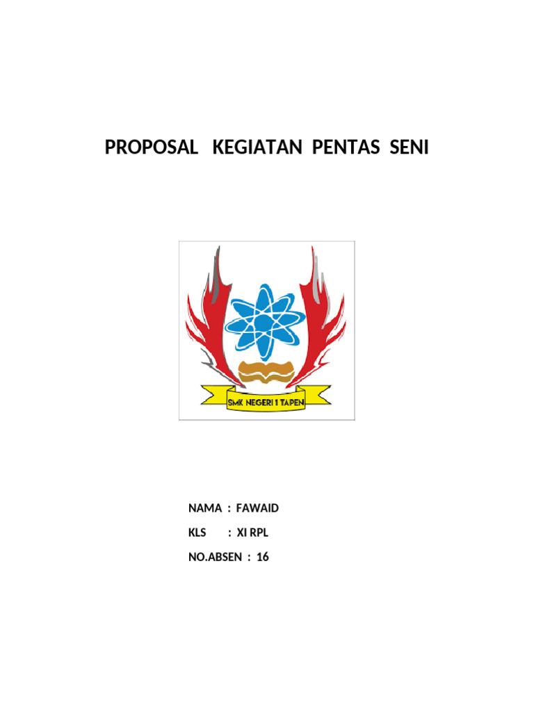 Proposal Kegiatan Pentas Seni | PDF
